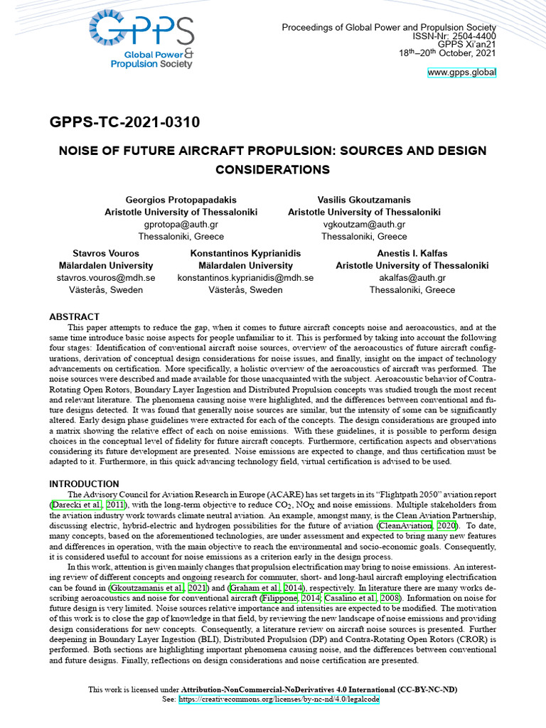 GPPS-TC-2021 Paper 310 | PDF | Jet Engine | Turbine