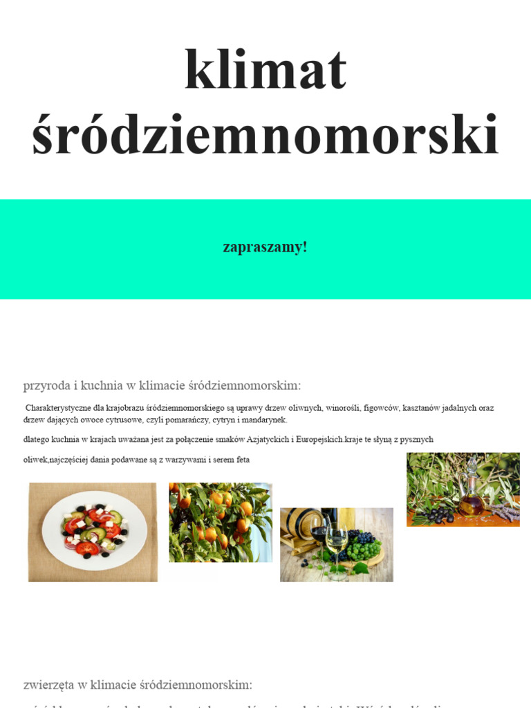klimat śródziemnomorski | PDF