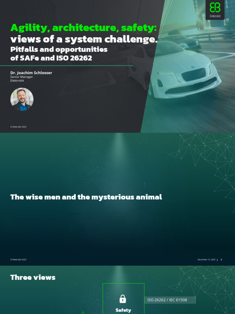 Agile Development Software Architecture And Functional Safety Three