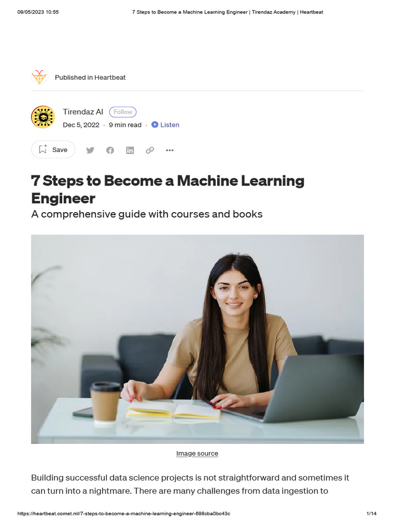 7 Steps to Become a Machine Learning Engineer _ Tirendaz Academy _ Heartbeat | PDF | Machine ...