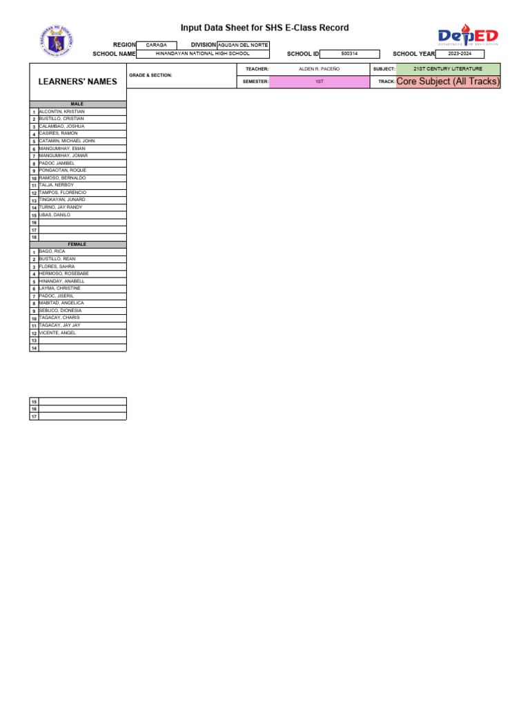 Shs E-Class g12 - Algunoo | PDF