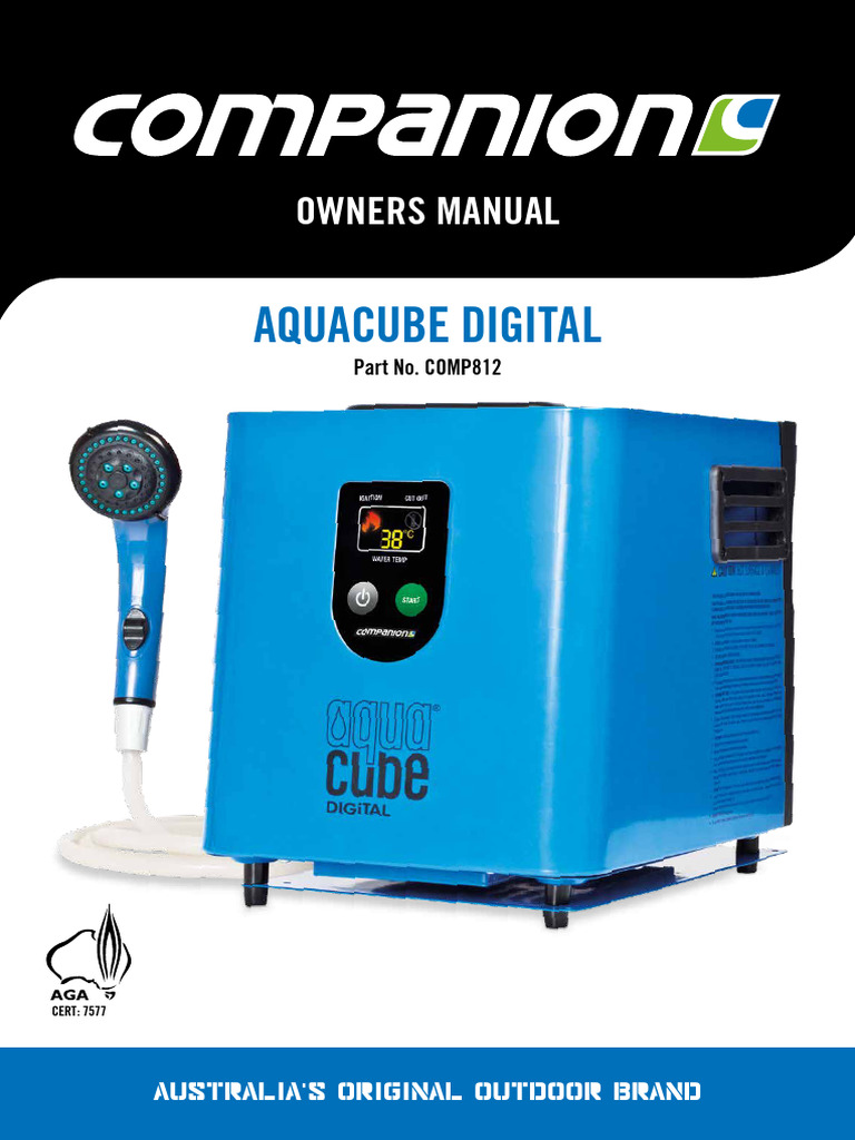 Aquacube Digital User Manual | PDF | Tap (Valve) | Water