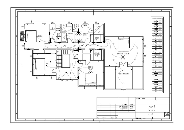 SECOND FLOOR ELECTRICAL WIRING-Layout1 | PDF | Building Technology | Electricity