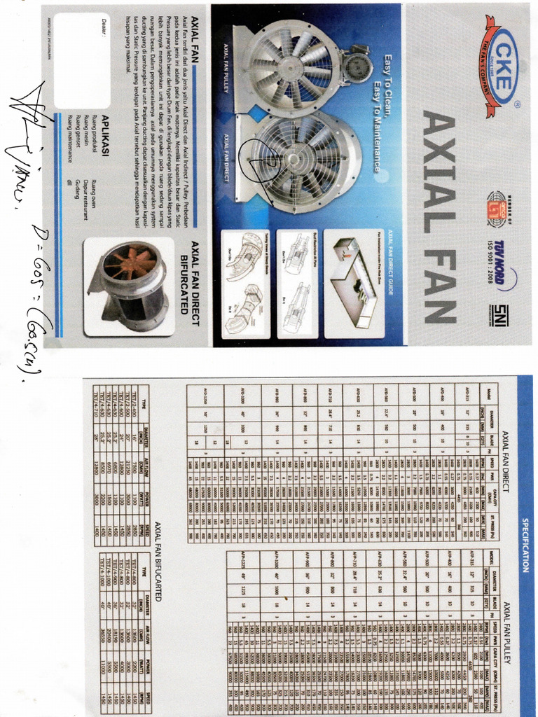 Axial Fan Catalog | PDF