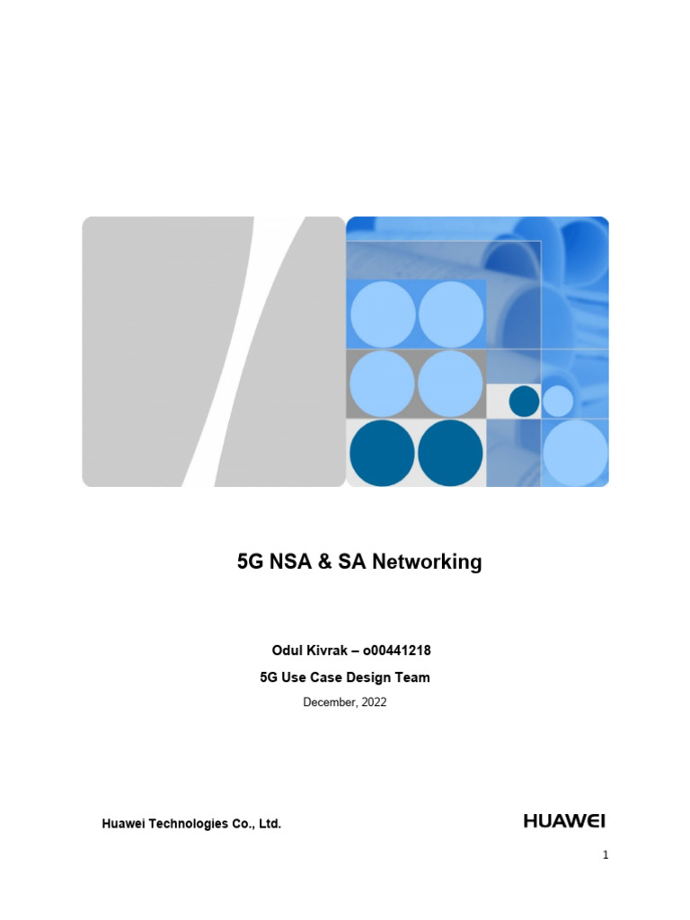 5G NSA - SA Networking | PDF | 4 G | Computer Science