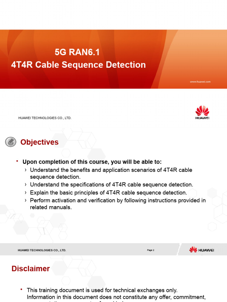4T4R Cable Sequence Detection Guide | PDF | Antenna (Radio) | Mimo