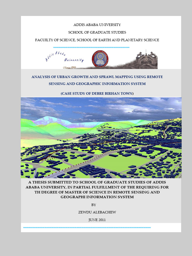 Thesis | PDF | Urban Sprawl | Geographic Information System