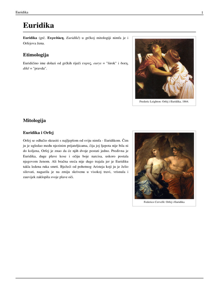 Euridika | PDF