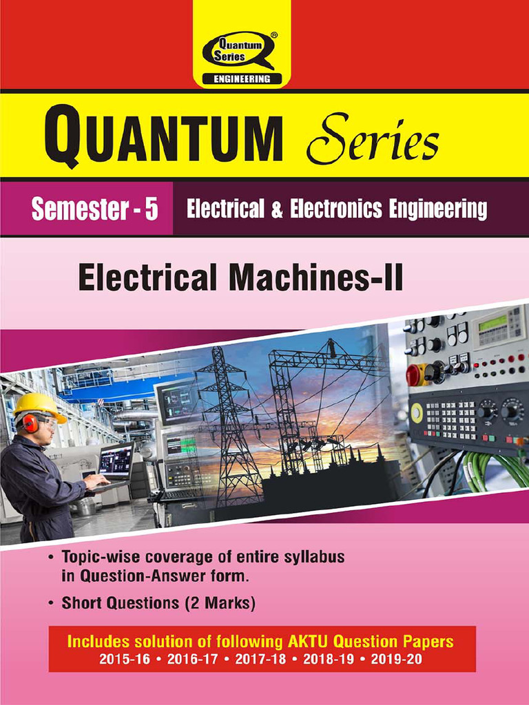 Electrical Machines 2 | PDF | Electric Motor | Electromagnetic Induction Electrical Machines 2 | PDF | Electric Motor | Electromagnetic Induction