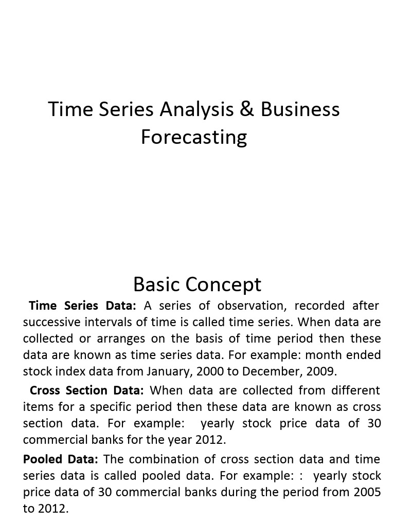 Time Series Analysis | PDF | Time Series | Time