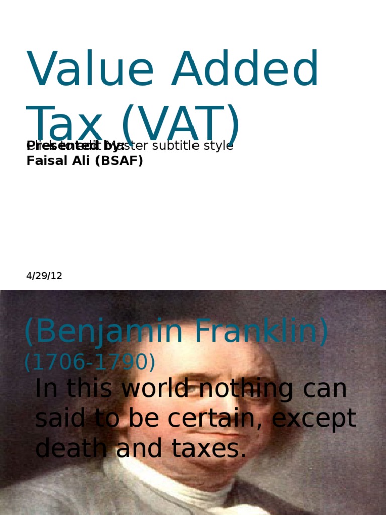 VAT Rate and Impact in Pakistan | PDF | Value Added Tax | Payments