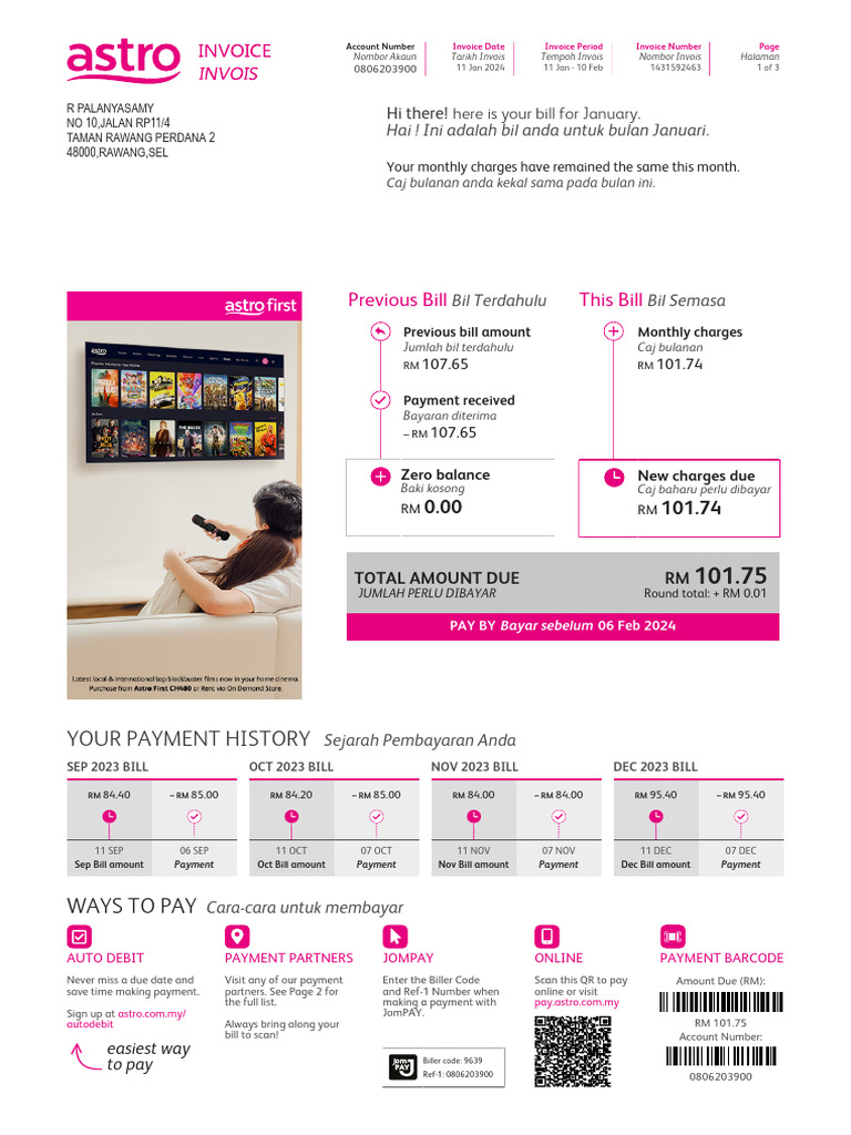 Bill 1431595246 1707114313609 | PDF | Service Industries | Payments