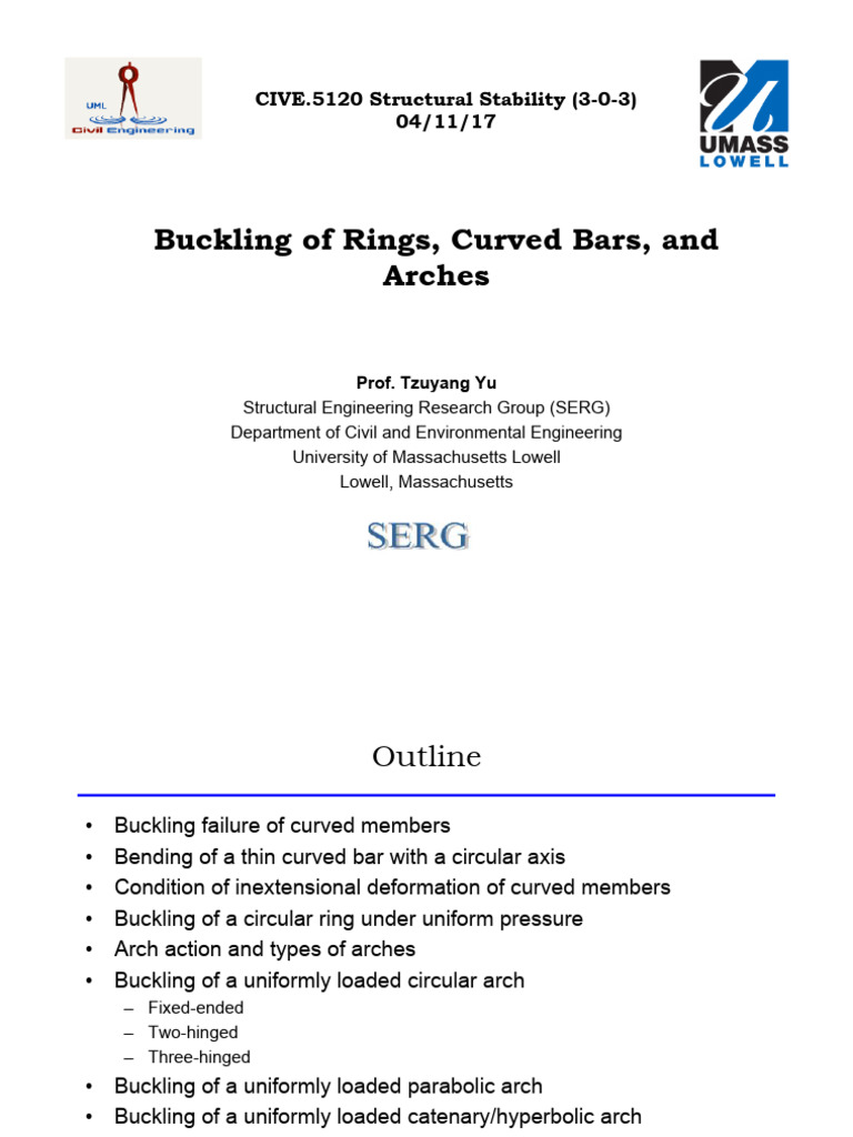 SS - LN10 - 0411 - Buckling of Rings, Curvedbars, and Arches | PDF ...