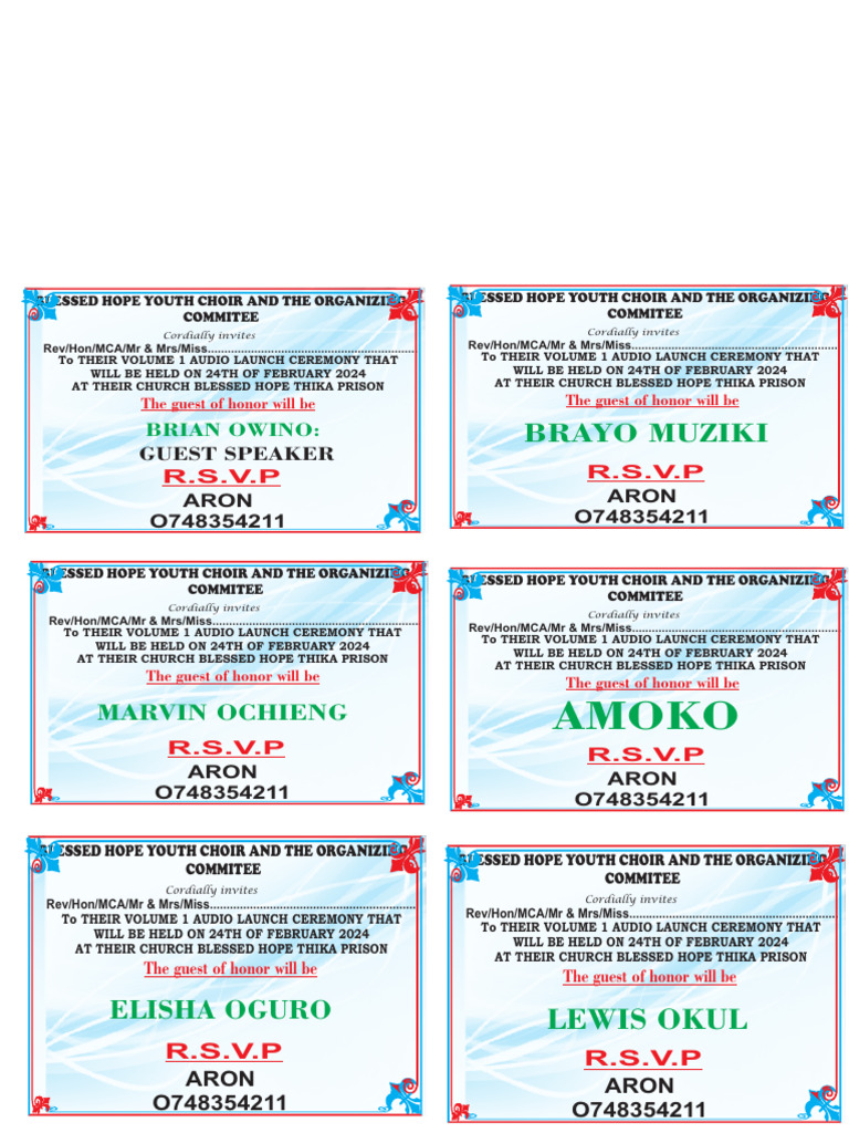 Print Cards | PDF