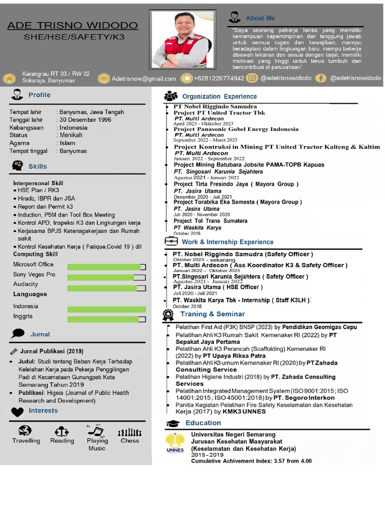 CV Ade Trisno New-1 | PDF