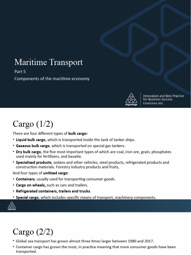 Maritime Transport: Cargo Types & Vessels | PDF | Ships | Cargo