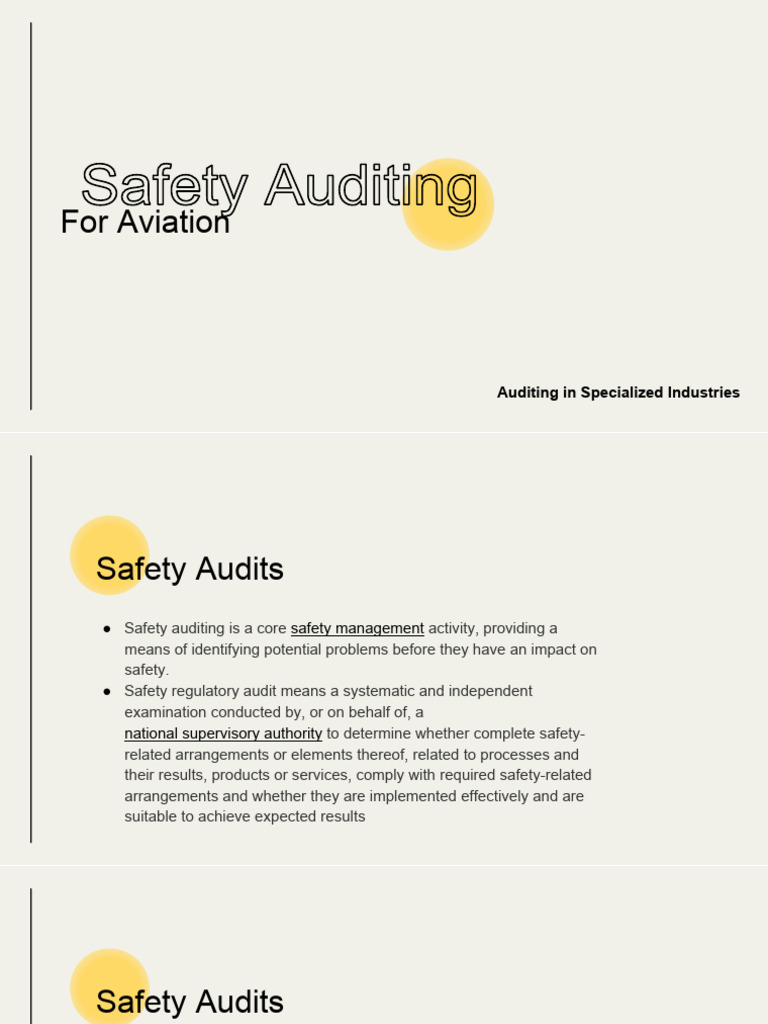 Aviation Safety Auditing | PDF | Audit | Safety