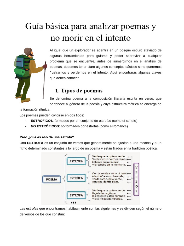 Guía Básica para Analizar Poemas y No Morir en El Intento | PDF ...