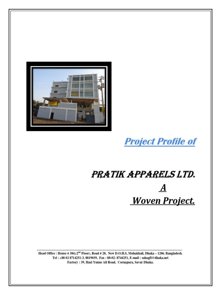 Pratik Apparels Profile | PDF | Clothing | Fashion