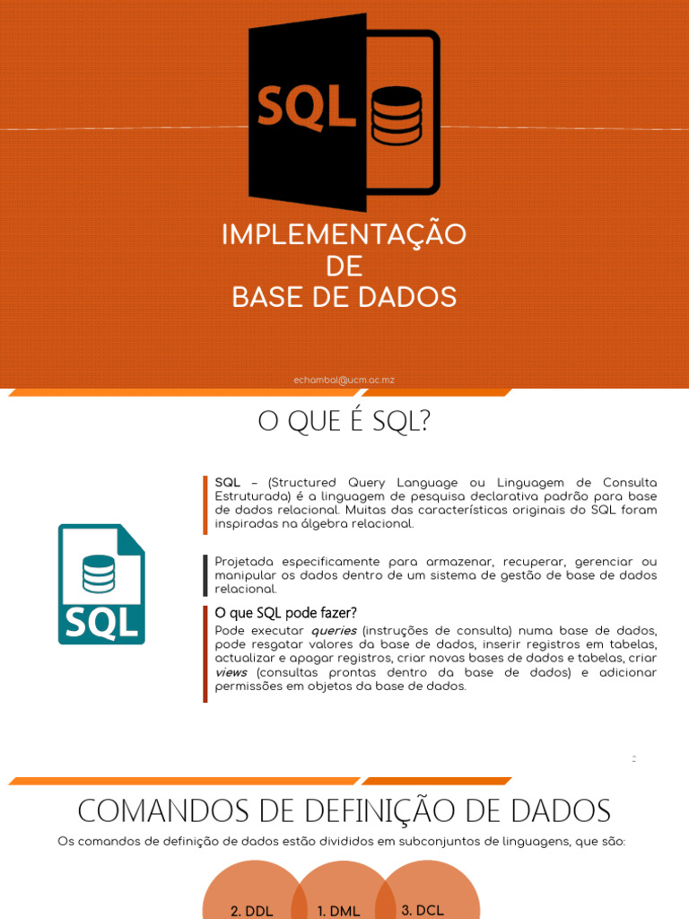 Guia Completo de SQL e Suas Linguagens | PDF | SQL | Design de software