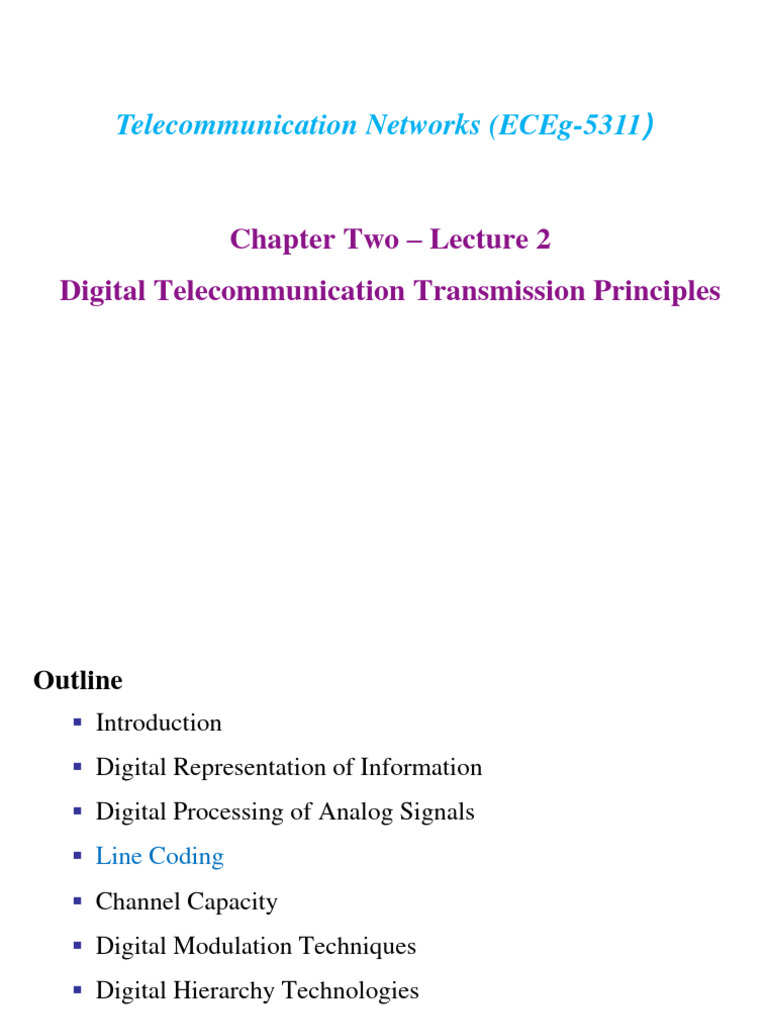 03 Line Coding | Download Free PDF | Bit Rate | Algorithms
