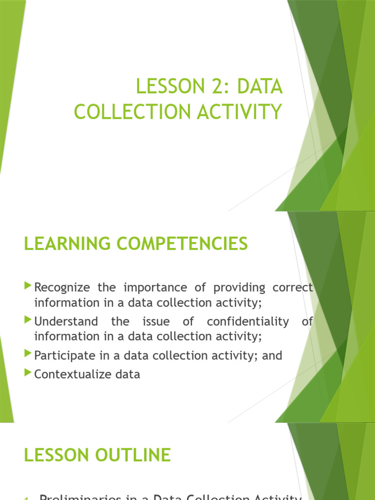 Lesson 2 Data Collection Activity Pdf