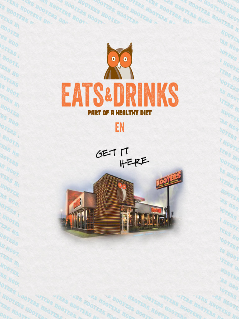Hooters Menu 2022 en | PDF | Hamburgers | Salad