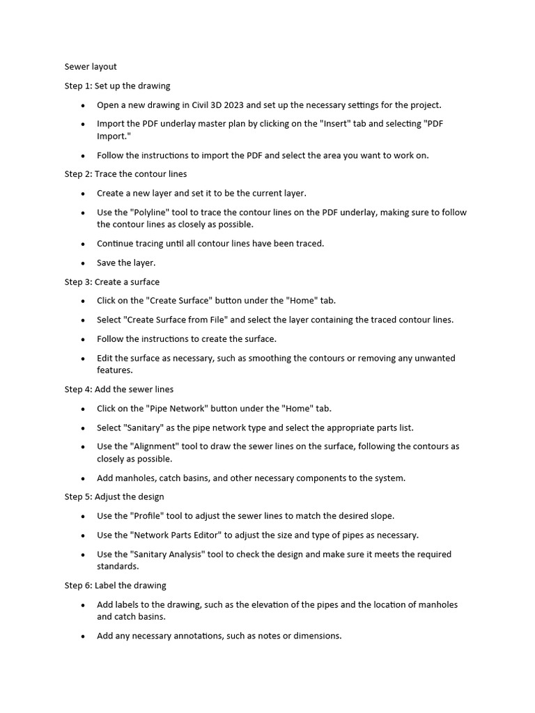 Sewer Layout | Download Free PDF | Sanitary Sewer | Computing