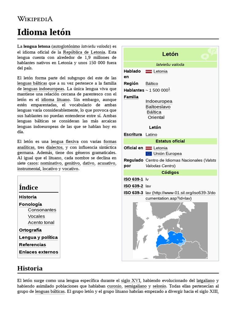 Idioma Letón | PDF | Lingüística | Comunicación humana