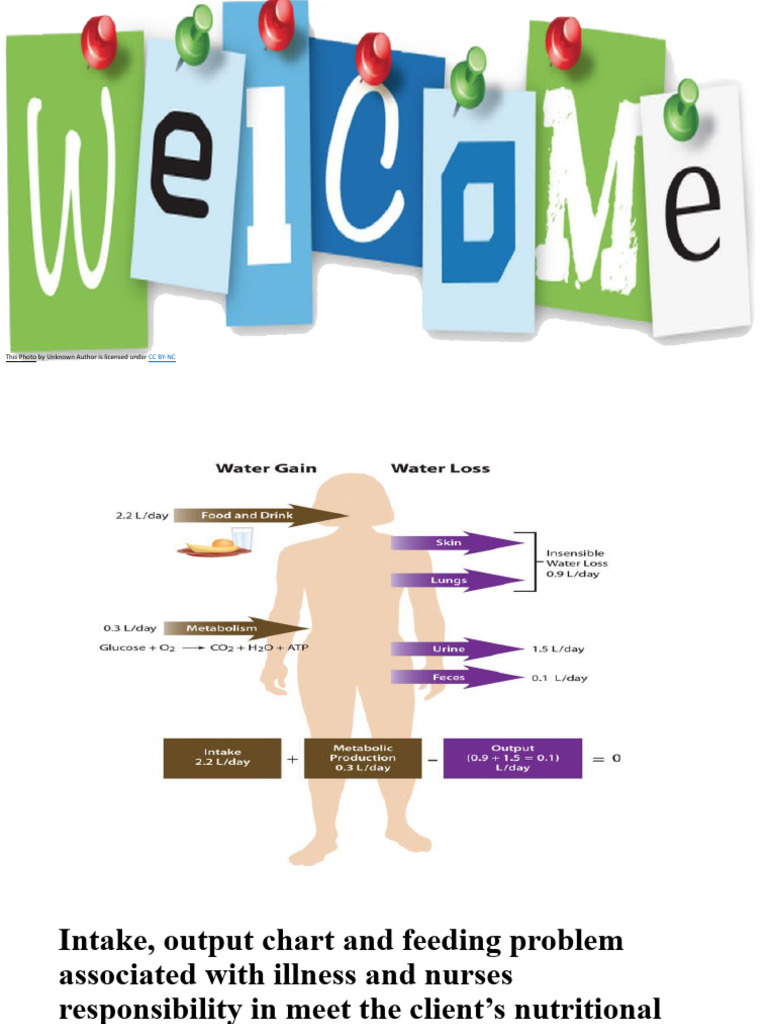 Intake and Output PPT - 1 | PDF | Eating | Medical Specialties