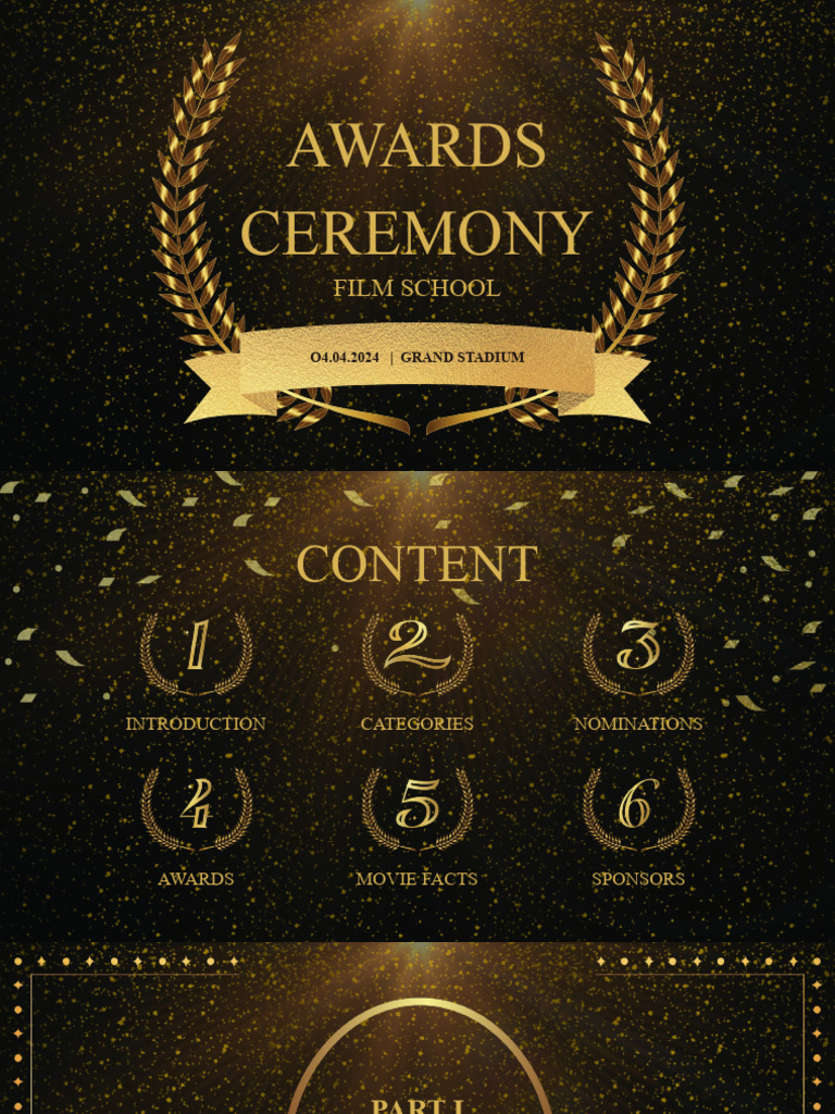 Elegant Awards Ceremony of Film School | PDF