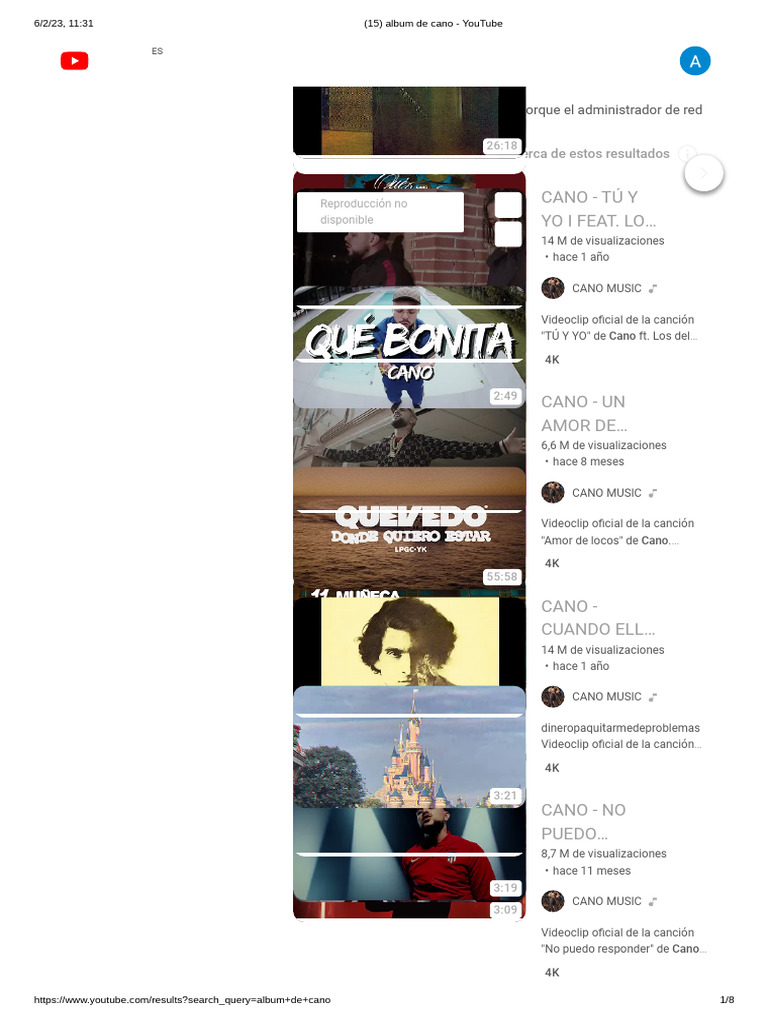 Album de Cano - YouTube | PDF