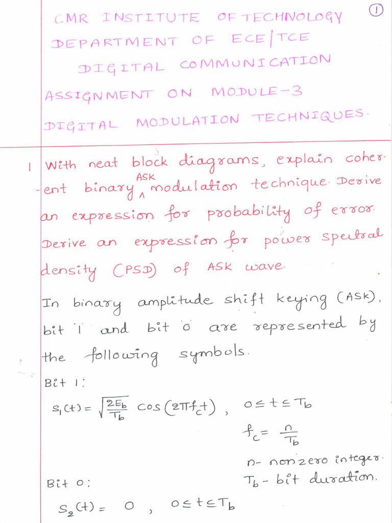 Module 1 Modulation Techniques Pdf