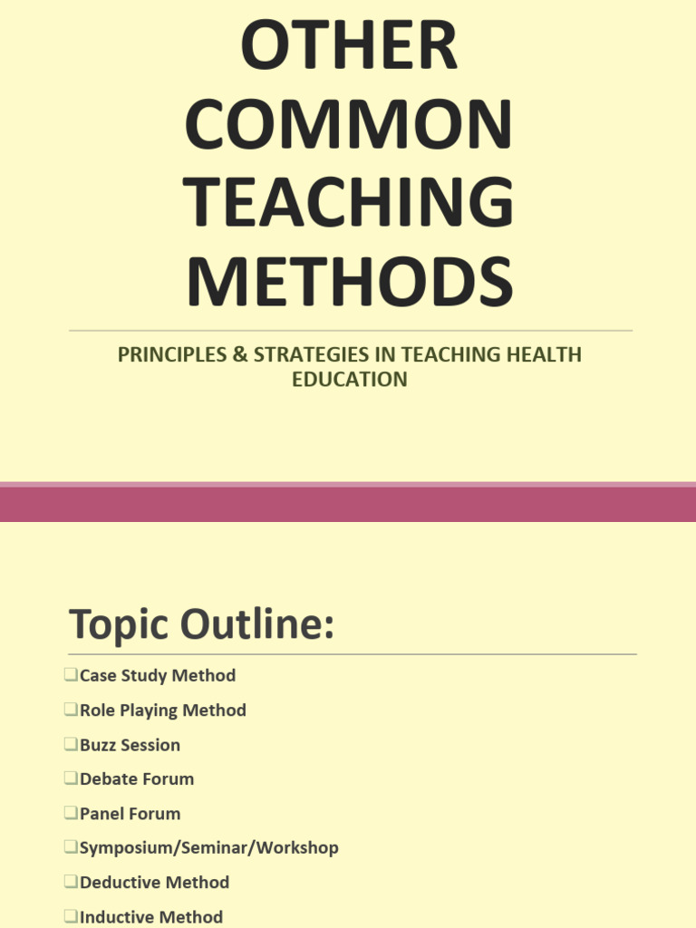 Buzz Group Teaching Method Overview | PDF | Teaching Method | Human ...