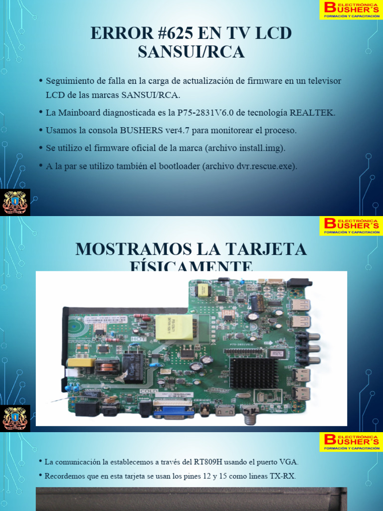Error 625 en TV LCD Sansui/RCA | PDF