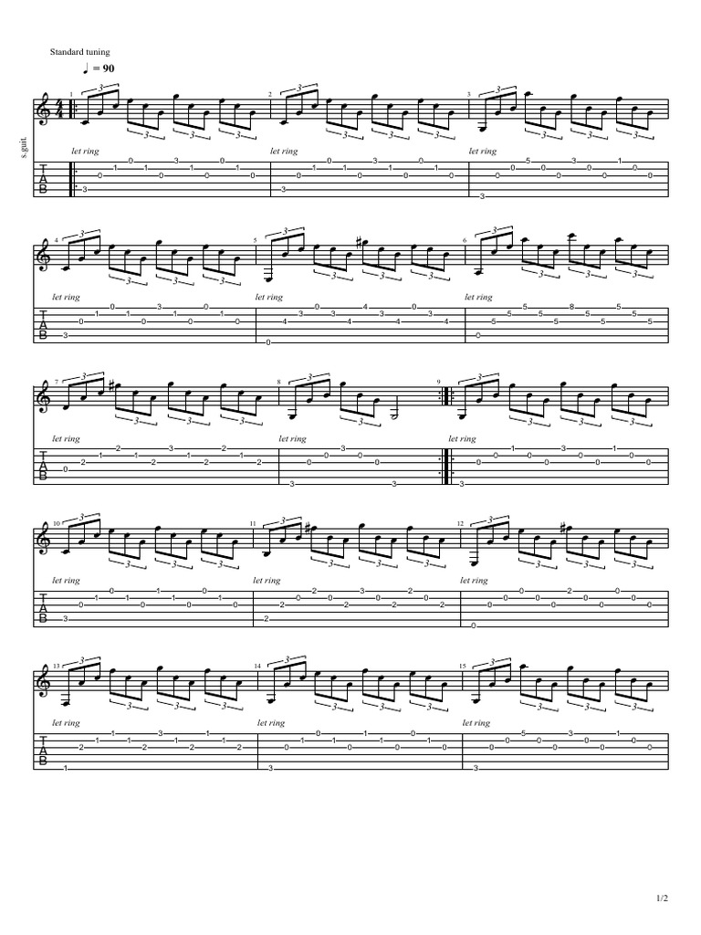 Таррега Ф. Этюд | PDF | Character Encoding | Encodings