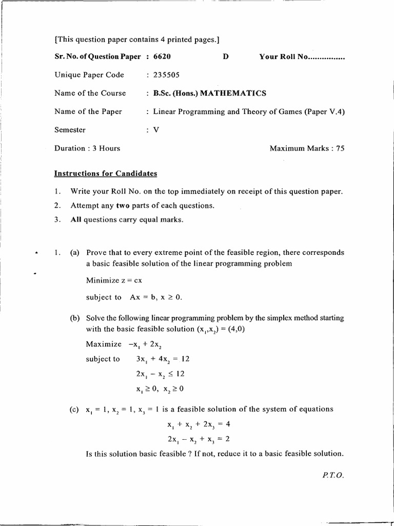 LPP 1 | PDF | Linear Programming | Applied Mathematics