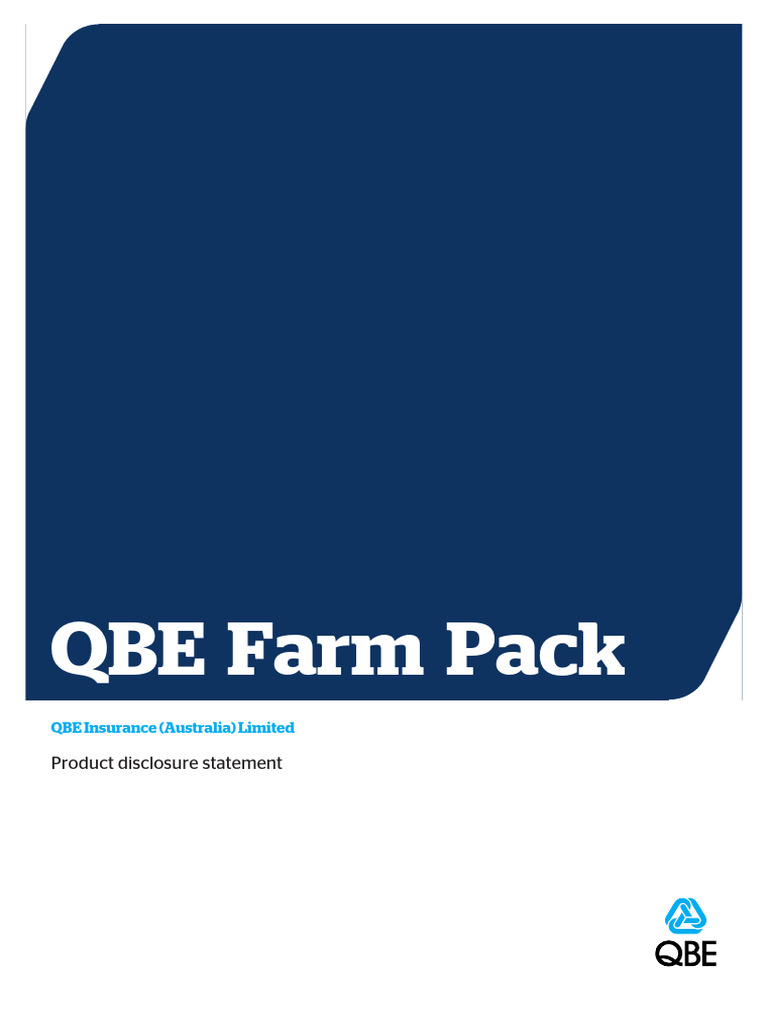QBE Farm Pack Insurance Overview | PDF | Insurance | Private Law