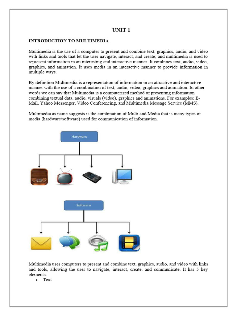 Introduction To Multimedia | PDF | Computer Monitor | Computer Data Storage