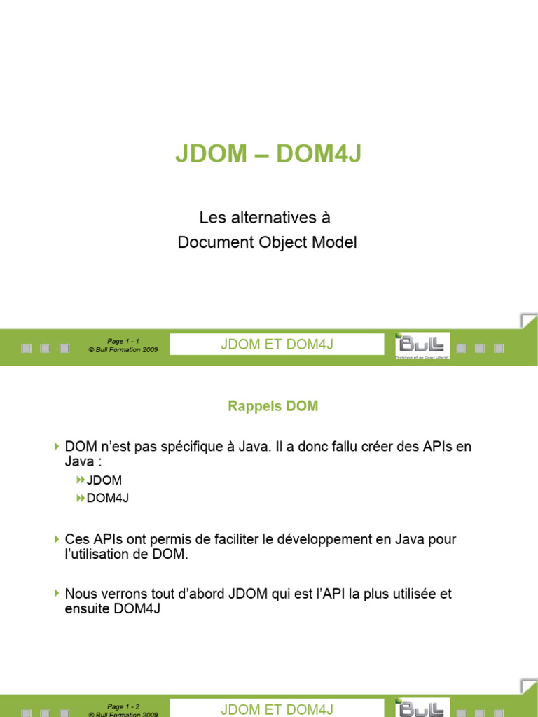 1 - Jdom - Dom4j | PDF | Classe (informatique) | XML