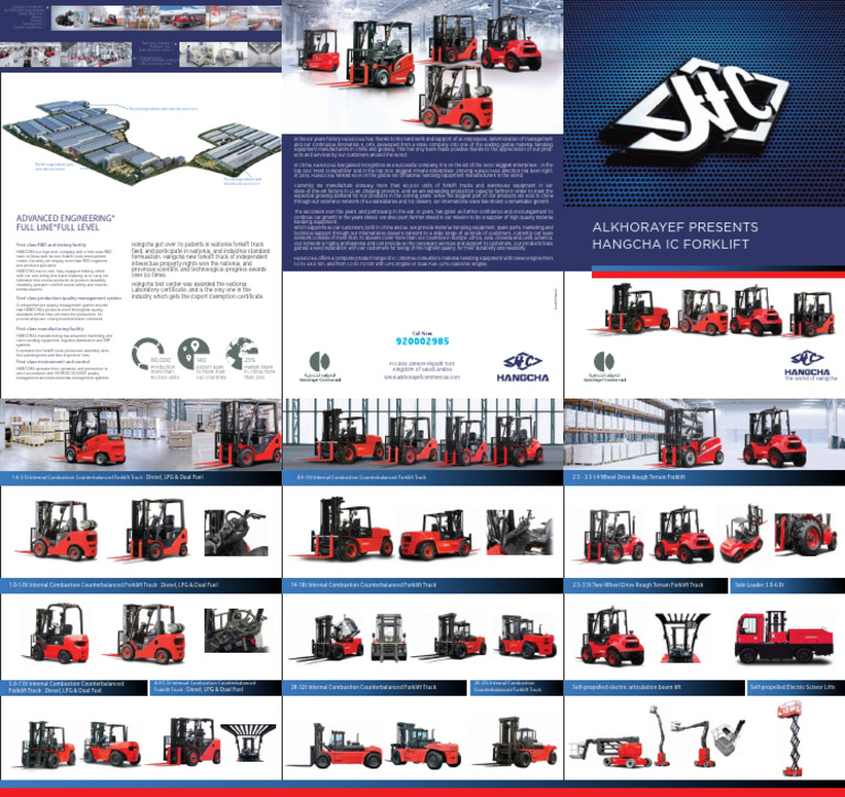 Hangcha Brochure | PDF | Forklift | Truck
