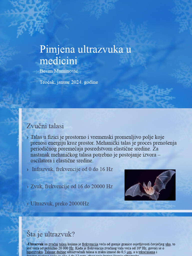 Pimjena Ultrazvuka U Medicini | PDF