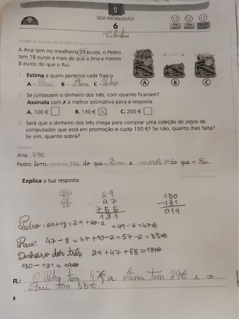 Ficha Matemática 2 | PDF