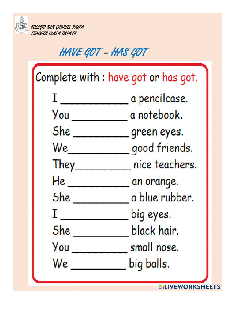 Complete Have Got 1 | PDF