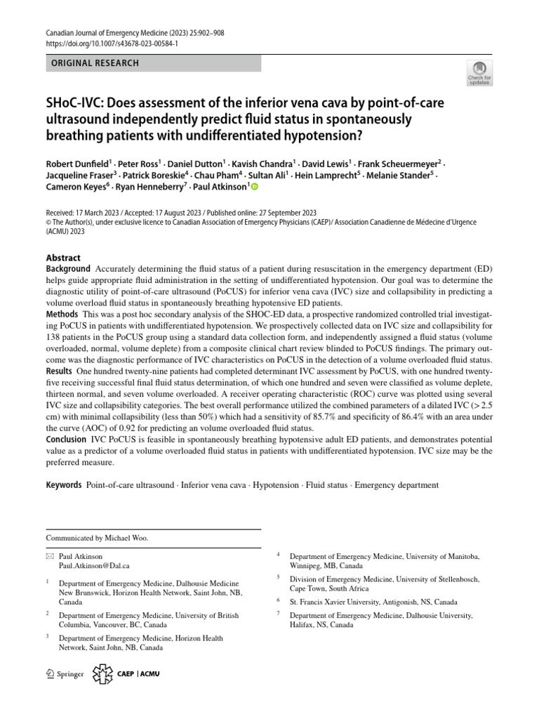 Shoc Ivc | PDF | Sensitivity And Specificity | Receiver Operating Characteristic