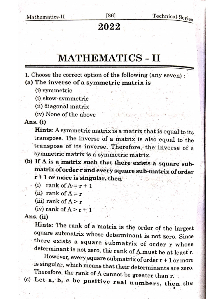 2022 Eee Math Pyq | PDF