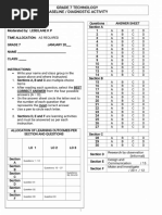 Grade 8 Technology June 2019 Exam | PDF | Force | Civil Engineering