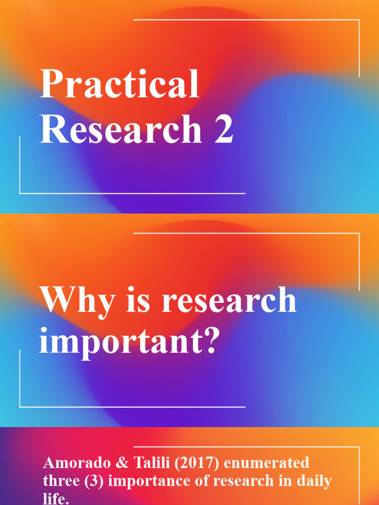 Practical Research Sample | PDF | Methodology | Theory