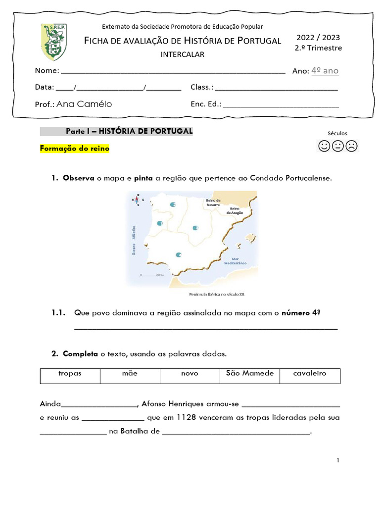 História de Portugal 4.º Ano | PDF | Independência | Portugal