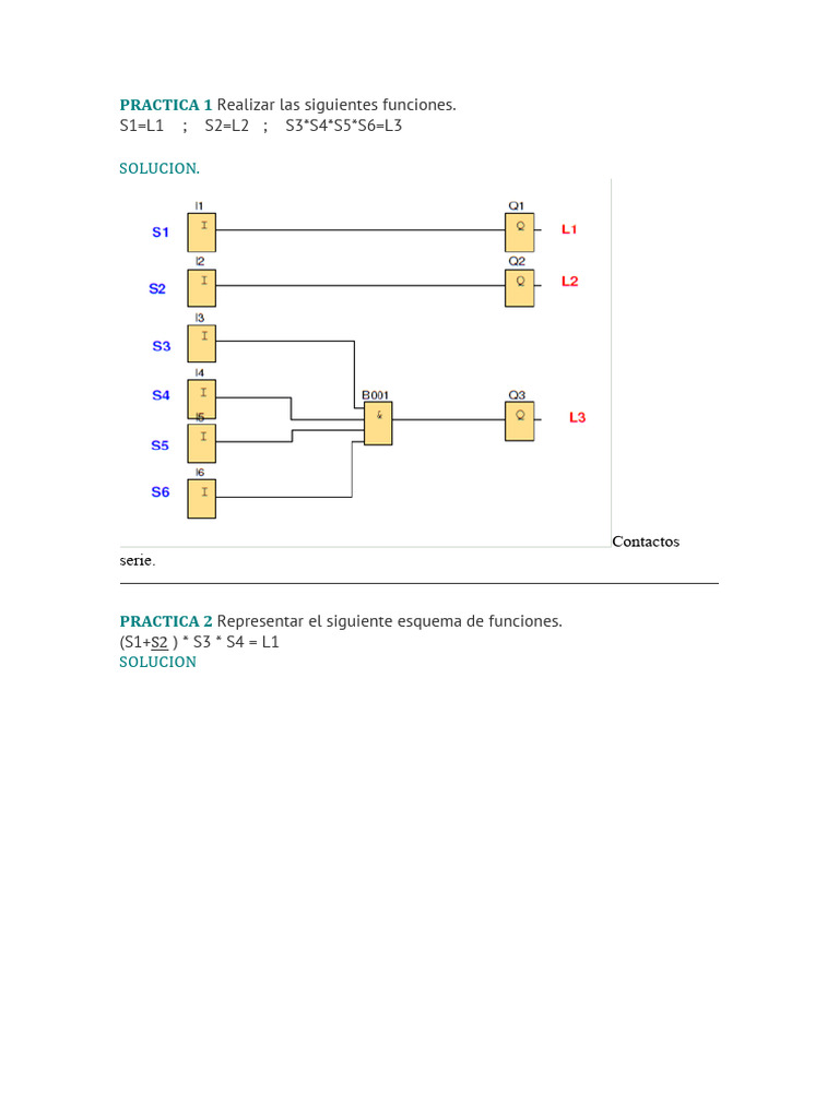 Ejercicios Resueltos de Logo Siemens | PDF | Relé | Equipo